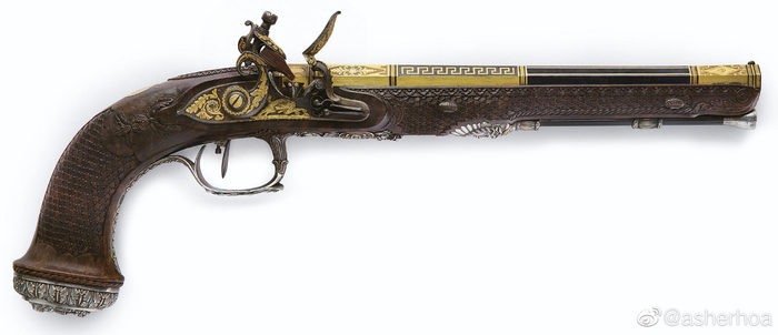 这对由法国著名武器匠人Nicolas-Noël Boutet（1761 – 1833）1825年