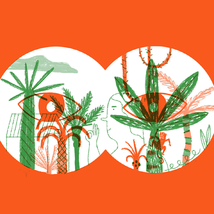 插画 红绿双色 risograph 印刷 / Ana Seixas