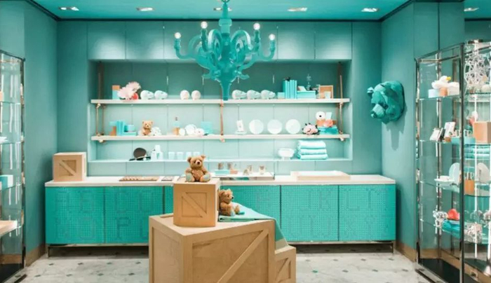 纽约Tiffany咖啡店~The Blue Box Cafe 到处是Tiffany元素