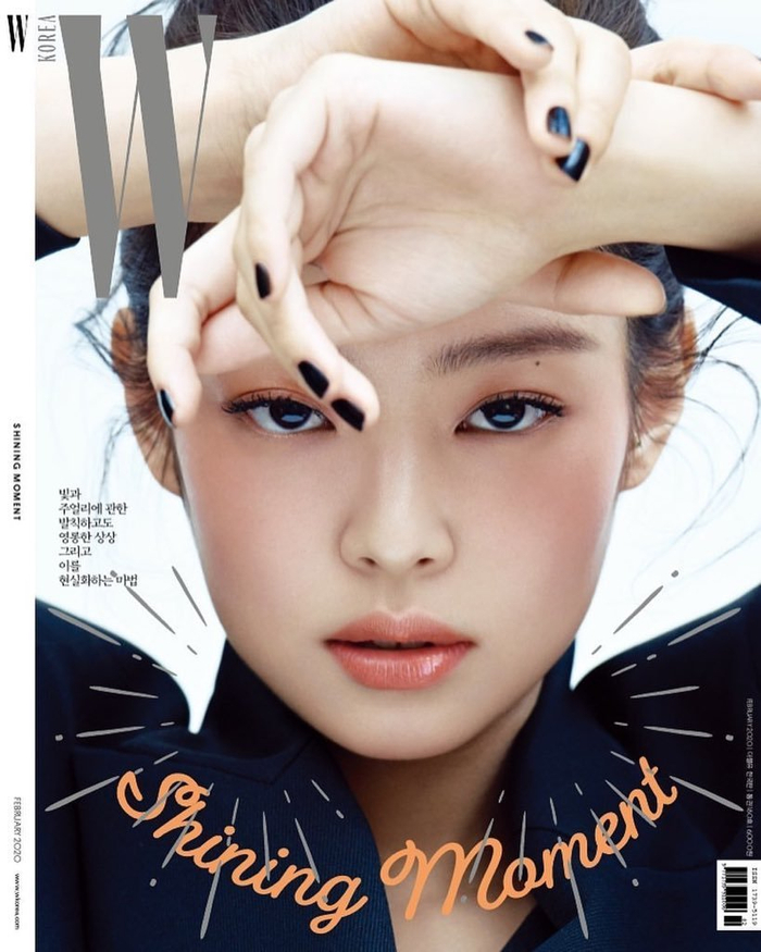 JENNIE for W Korea 2020, Feb. 无惧怼脸特写，高级蜜桃妆致命魅力