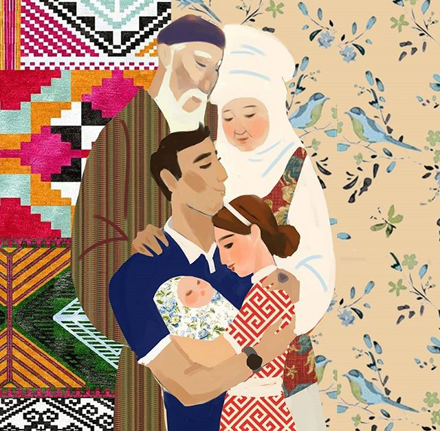 来自哈萨克斯坦插画师Aygerim Karibayeva作品欣赏