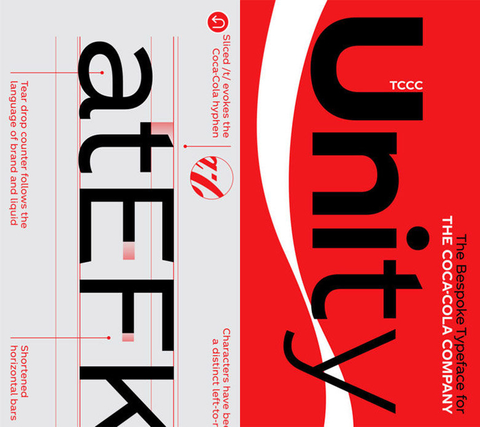 可口可乐的官方字体TCCC Unity