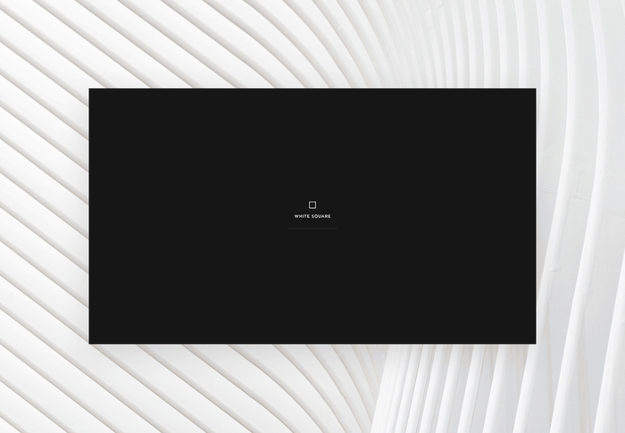 品牌设计丨White Square品牌，White Square Capital是一家投资机构