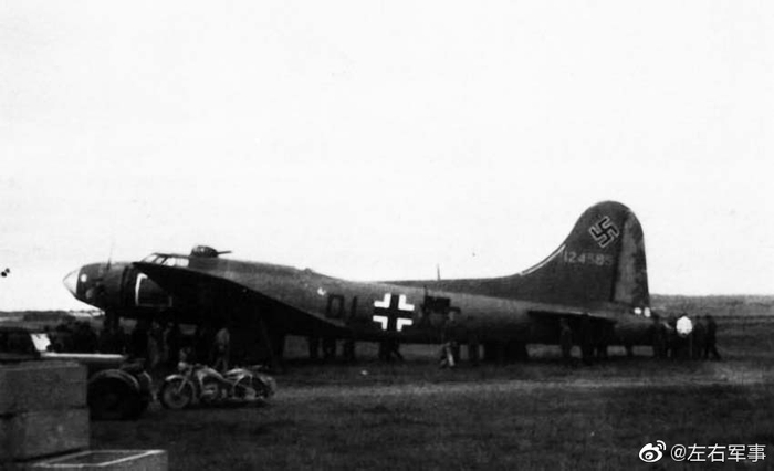 二战期间德军缴获的盟军B-17轰炸机