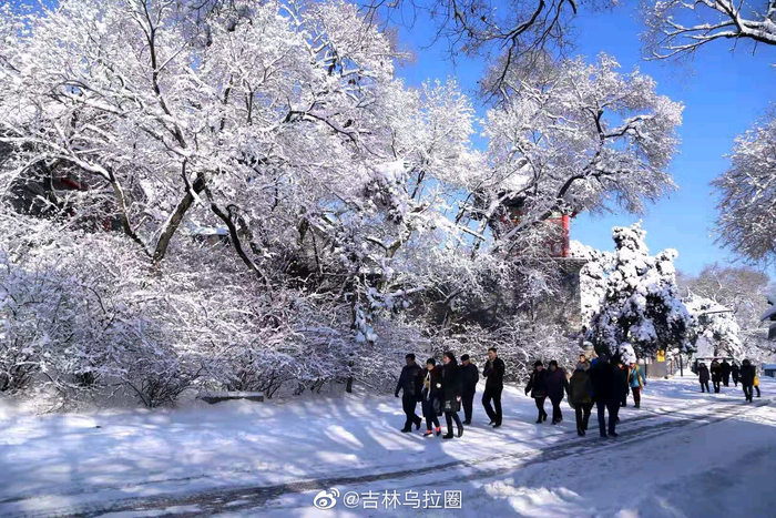 吉林市北山秀雪色 引八方游客游玩摄影！