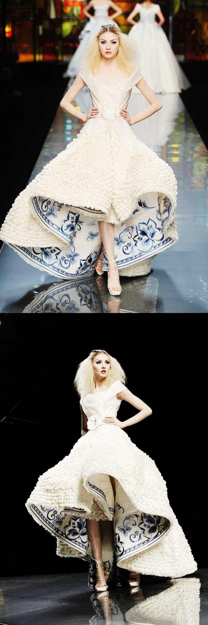 Christian Dior SS 2009 Couture | 海盗爷式Dior 夸张50年代收腰造型