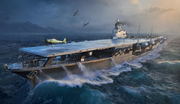 日本在二战期间制造的信浓号航空母舰，满载排水量超过72000吨