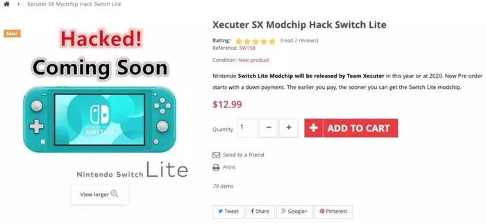 任天堂Switch Lite惨被破解！可以免费玩游戏了