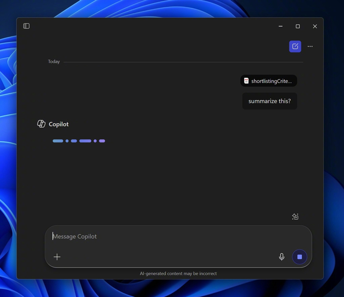 微软Win11测试新AI功能，文件分析文本改写一键完成__财经头条__新浪财经