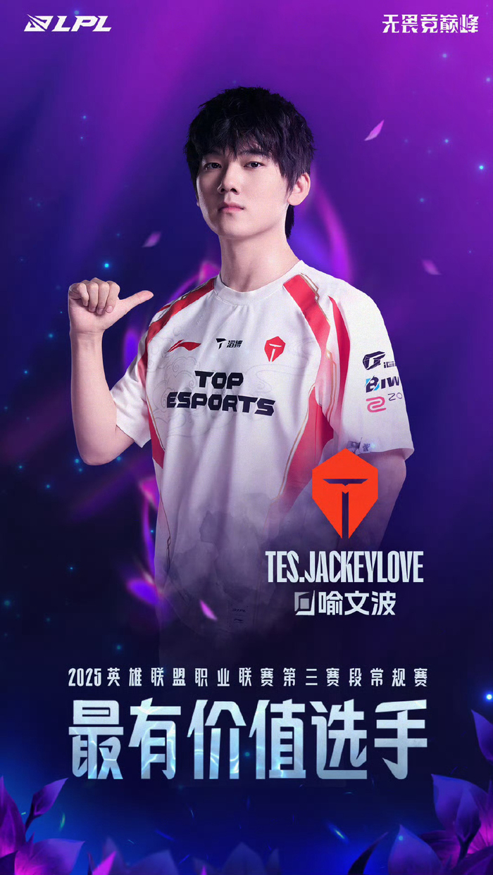 TES.JackeyLove获LPL常规赛MVP__财经头条__新浪财经