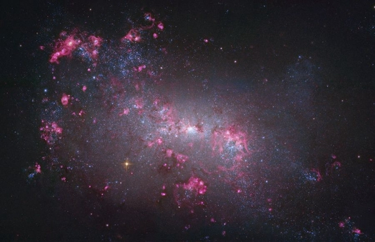 NGC 4449: 一个小星系的特写