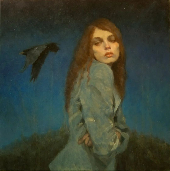 他的油画里，充满了微妙而引人注目的情感！