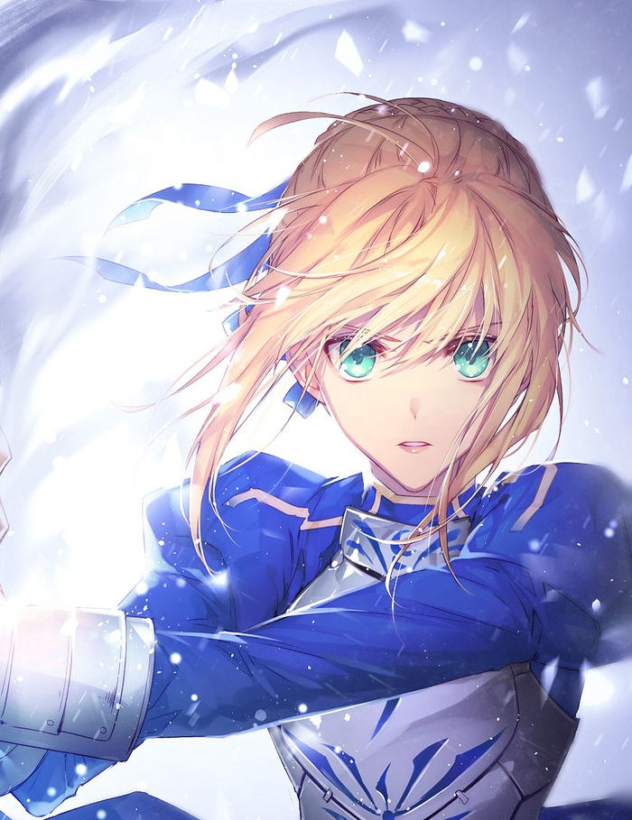 FGO动漫美图：阿尔托莉雅帅气登场，要用圣剑证明亚瑟王威名