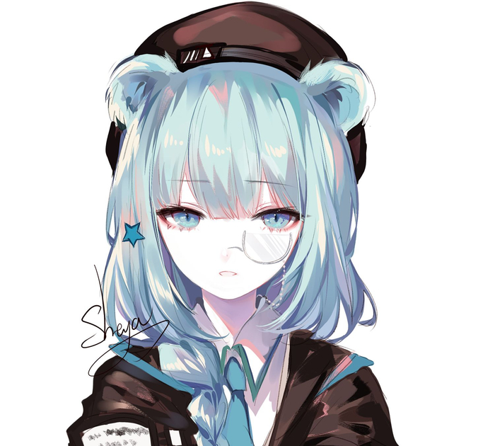 画师「sheya」明日方舟同人画作：又甜又飒的妹子你能坚持到第几