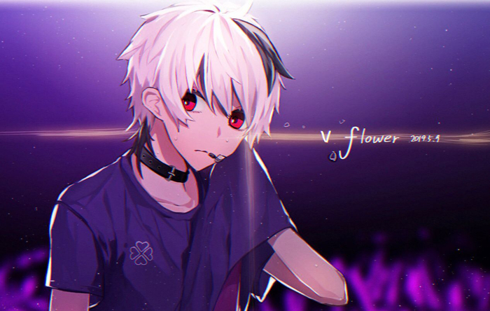 精选日本虚拟动漫人物vflower美少女的高清无水印电脑和手机壁纸