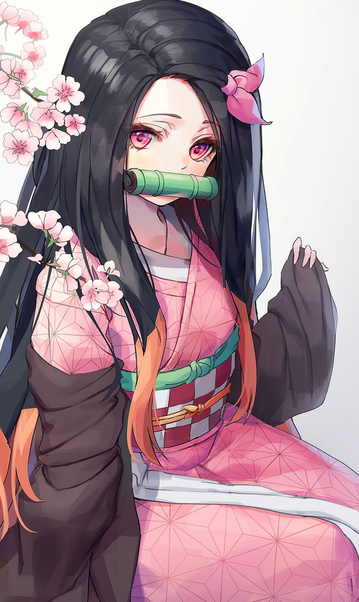 灶门祢豆子高清手机壁纸分享，身为鬼魂的她也有娇美如玉的一面