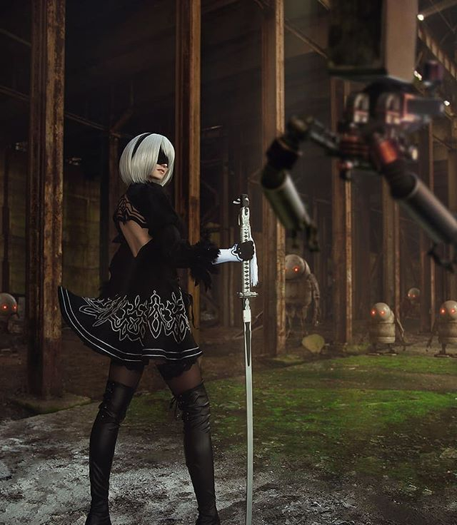 来自美国的酷酷小姐姐COS的《尼尔机械纪元》2B姐！还原出了神韵