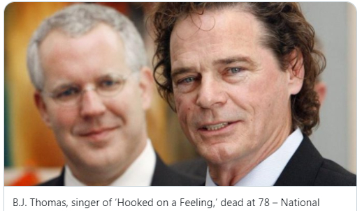 知名歌星B.J. Thomas肺癌去世，享年78岁