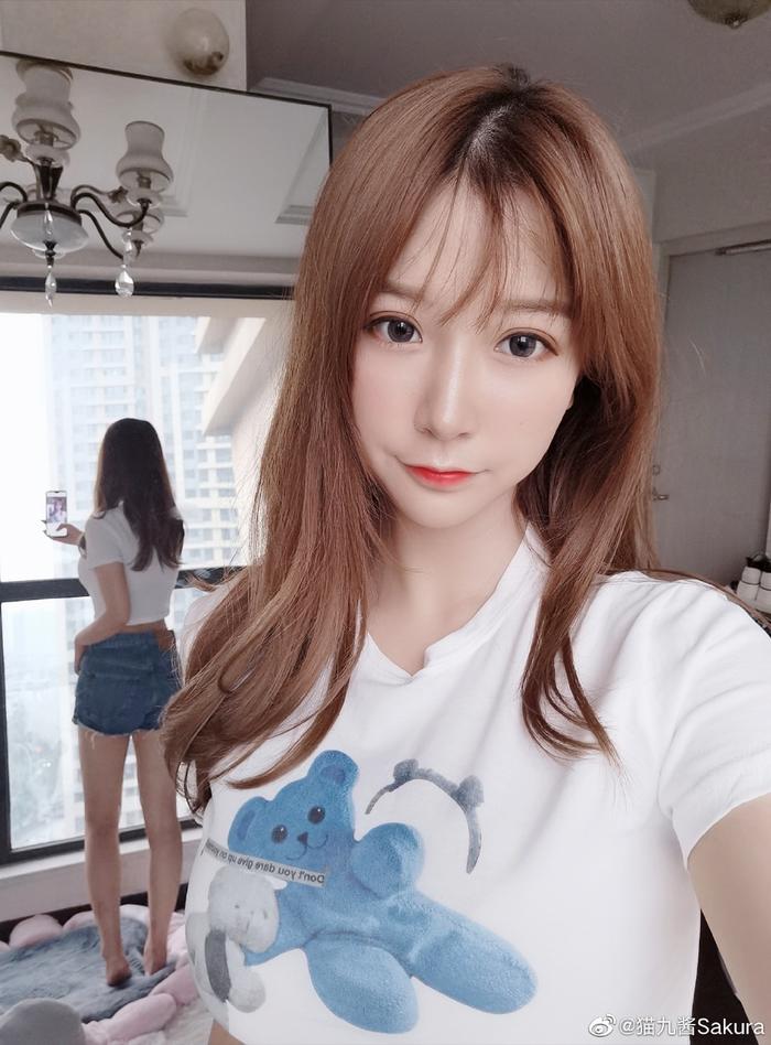 网红美女猫九酱迷人写真美照欣赏好可爱啊