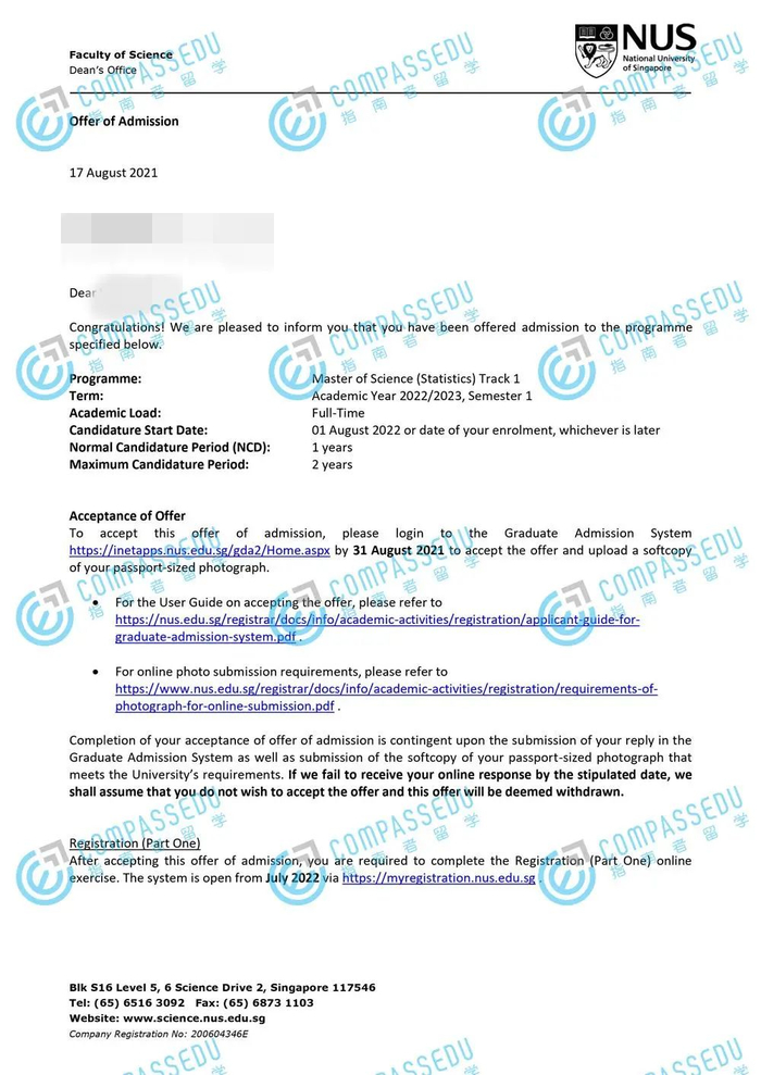 Gap一年，我如何在指南者提升背景拿下NUS统计学offer？