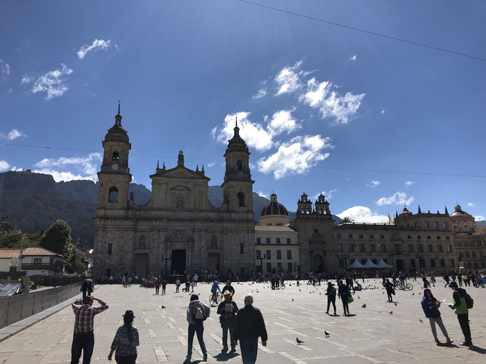 游览 南美 哥伦比亚 波哥大 玻利瓦尔广场