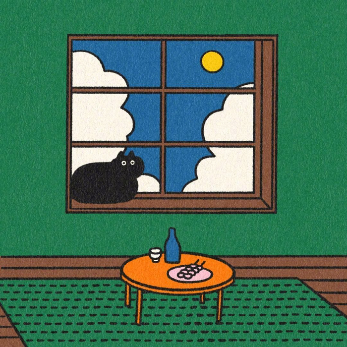 韩国插画师 Gomatsu 笔下的小世界.