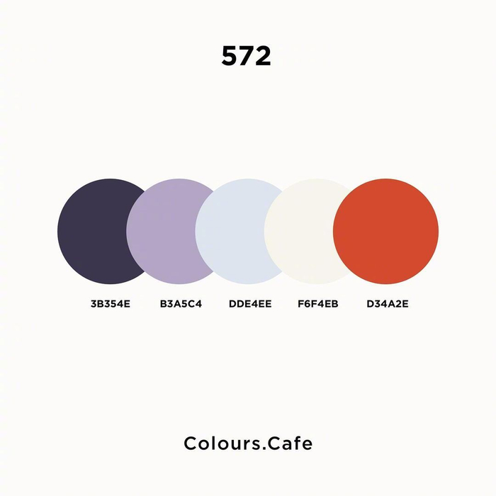 一组五色配色方案