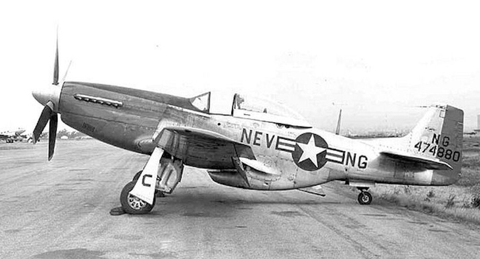 内华达国民警卫队空军第192战斗轰炸机中队的F-51野马战斗机