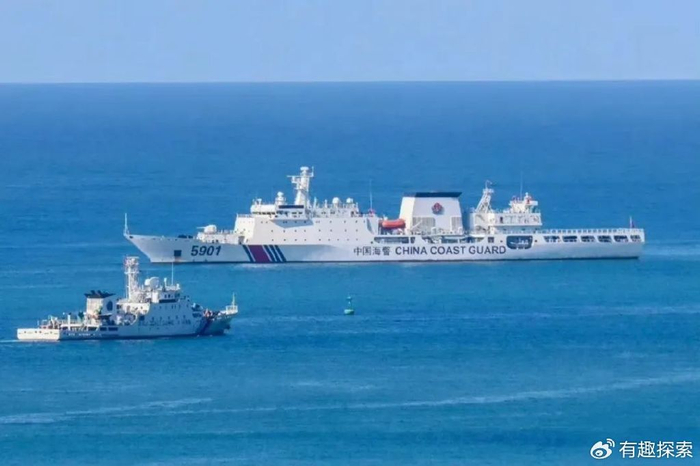 中国三千吨科考船来到礼乐滩！没有护航船队，礼乐滩有多重要？
