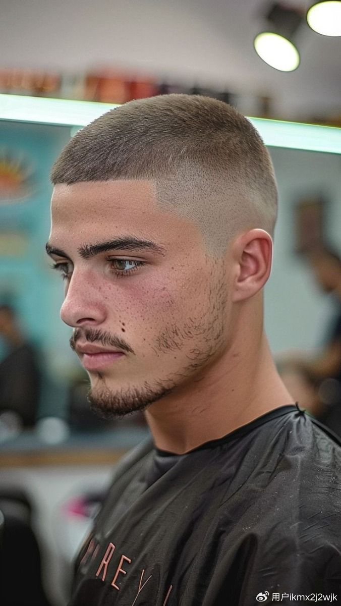 两侧铲短短寸头：男士清爽发型之选|寸头|发型|男士_新浪新闻