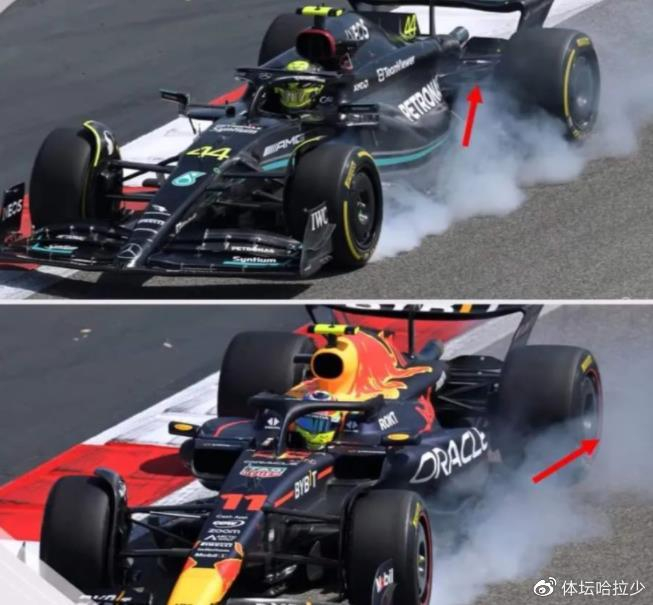 真羡慕！梅奔领队围观举动说明一切，红牛RB19一数据碾压W14