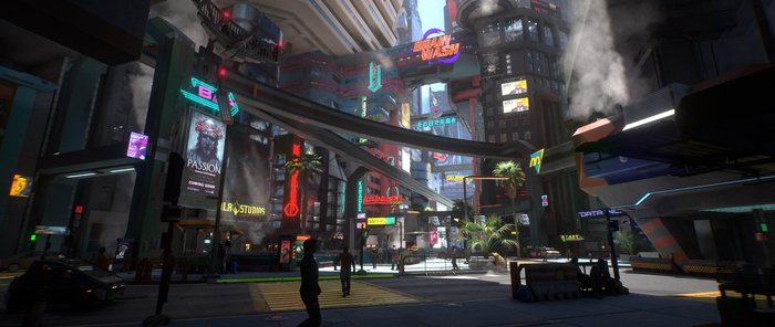 《赛博朋克2077》18年E3演示风格光照MOD发布