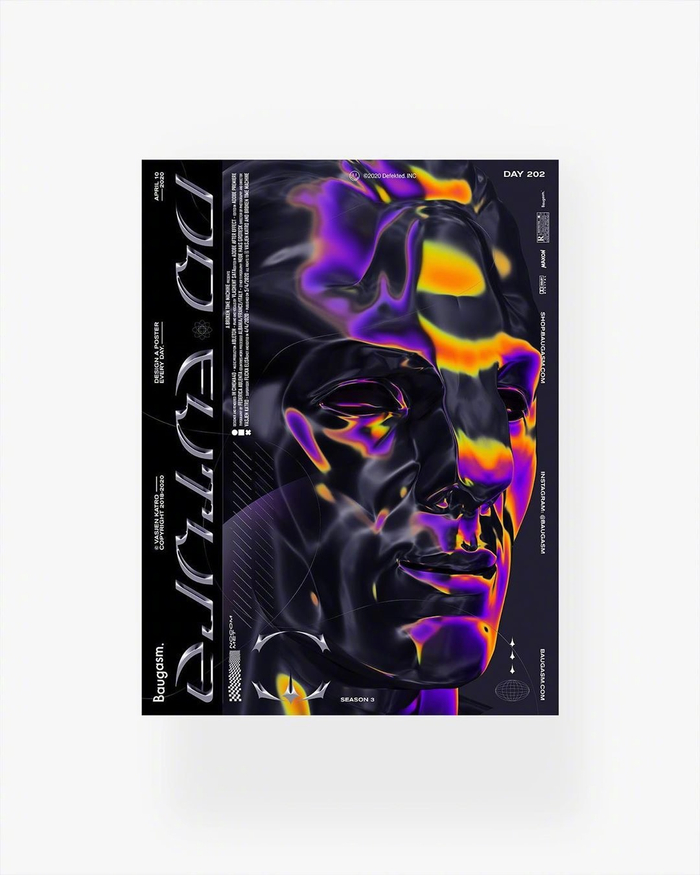 正在流行的酸性平面（Acid Graphic ）美学风格其源于迷幻艺术（Psy