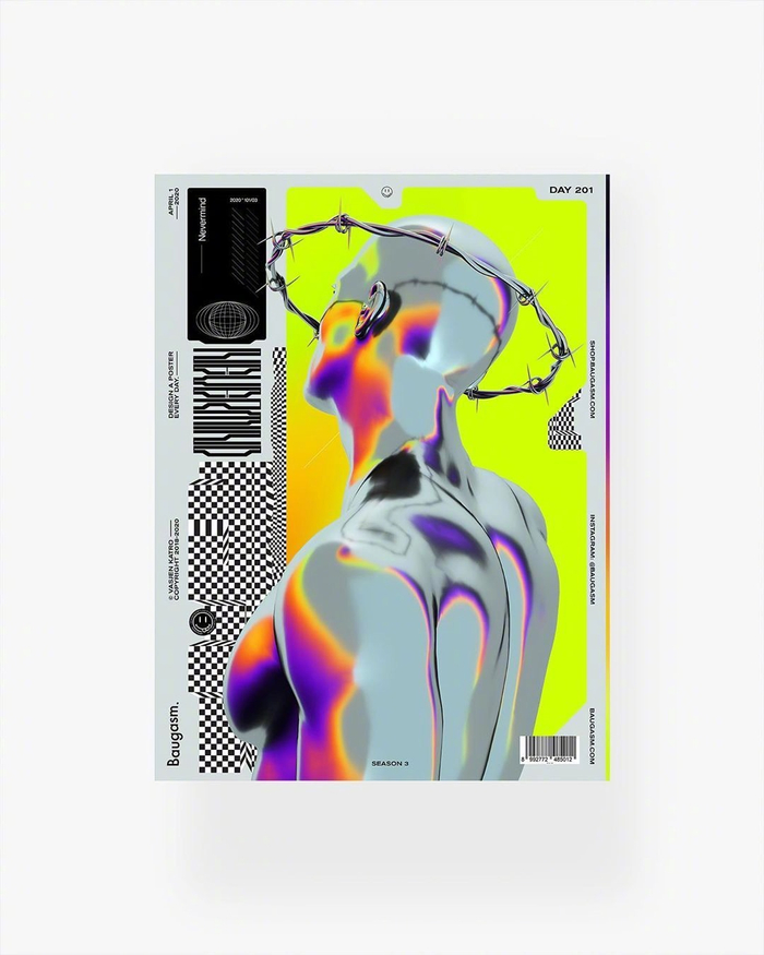 正在流行的酸性平面（Acid Graphic ）美学风格其源于迷幻艺术（Psy