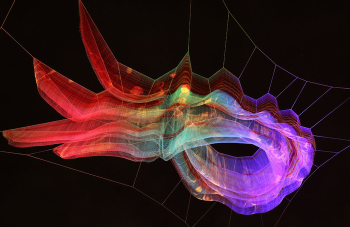 Janet Echelman（珍妮特·艾克曼）是美国雕塑家和纤维艺术家