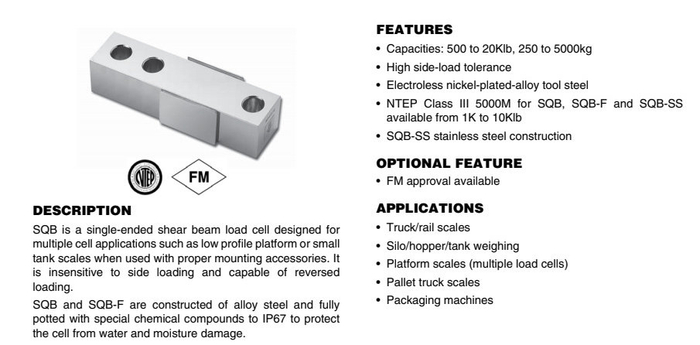SQB系列称重传感器 SQB-250kg美国世铨品牌称重传感器__财经头条__新浪财经