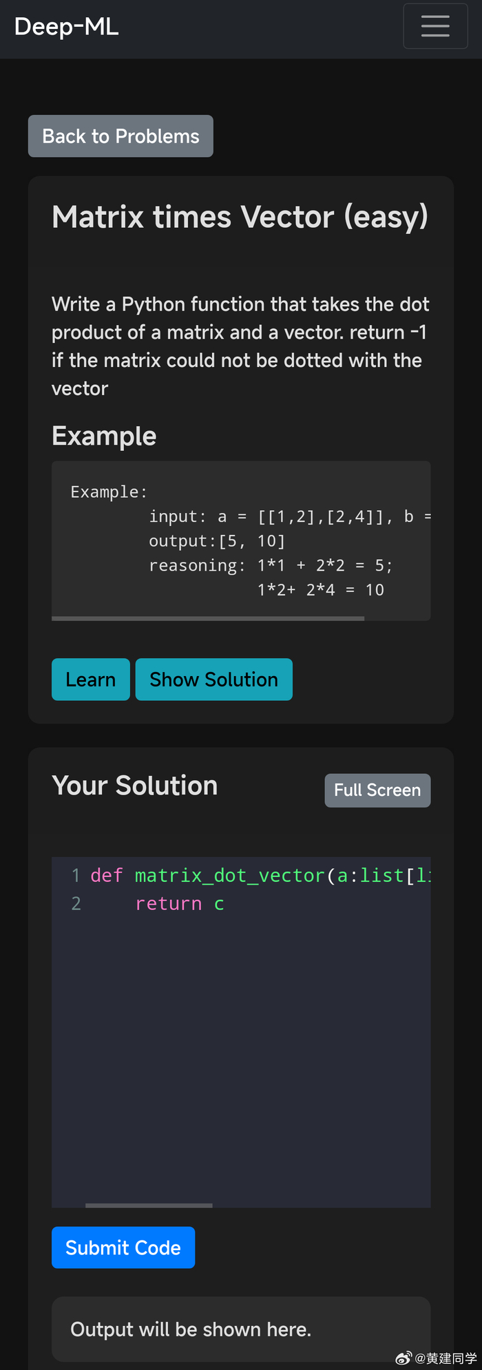 机器学习的leetcode（和算法编程的leetcode很像）__财经头条