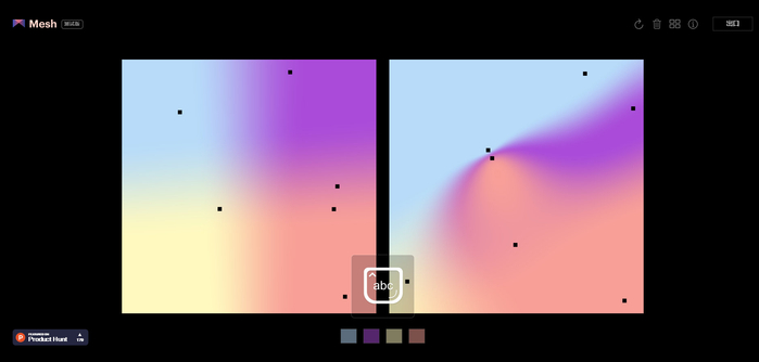 推荐一个超酷的渐变神器: meshgradient.com……