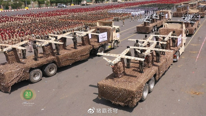 也门胡塞大阅兵图文集