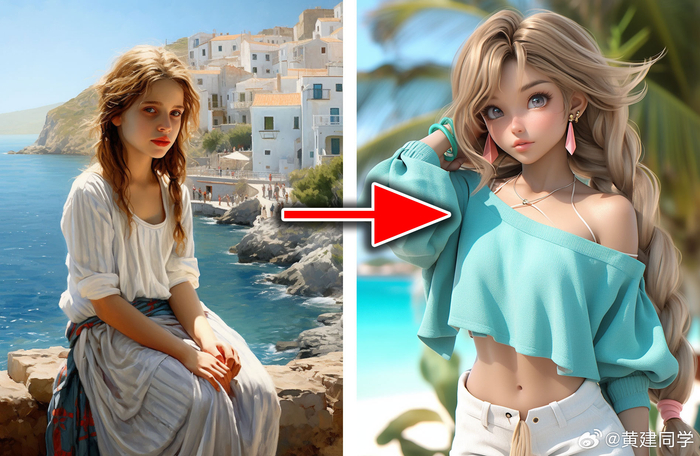 midjourney生成3D动漫风格角色的详细教程和步骤↓