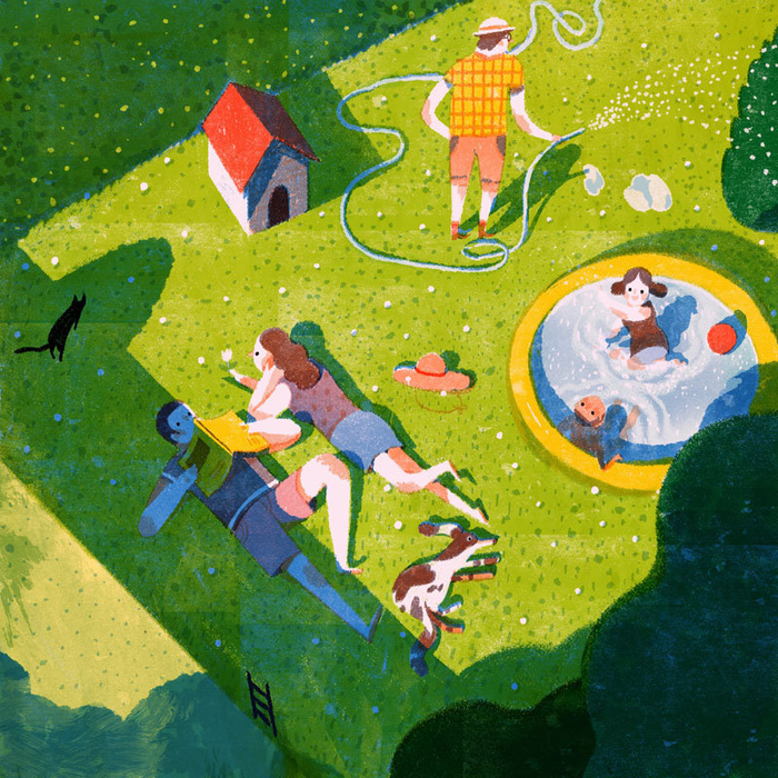 舒适的画风，丰富的细节，插画师Lisk Feng的作品你爱了嘛