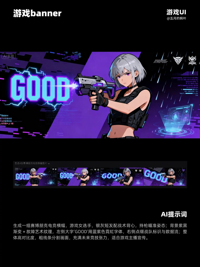 AI五分钟生成六种游戏Banner风格教程__财经头条__新浪财经
