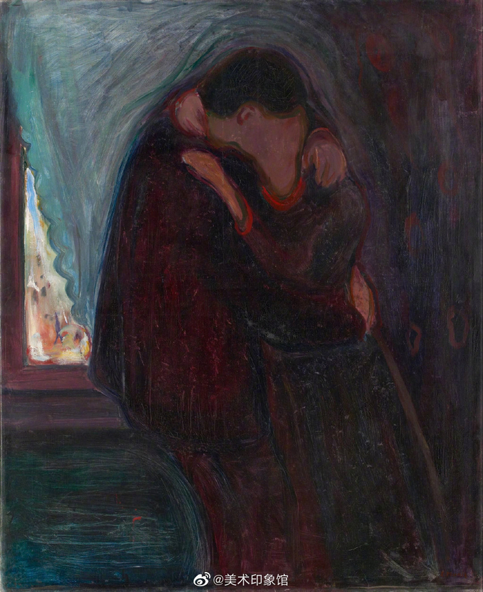 “吻”——爱德华·蒙克（Edvard Munch）