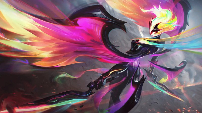 LOL官方发布新至高天皮肤原画，包括至臻天使、T2韦鲁斯等！