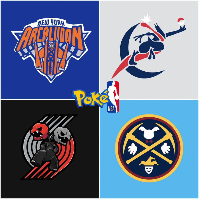 POKEMON x NBA球队Logo__财经头条