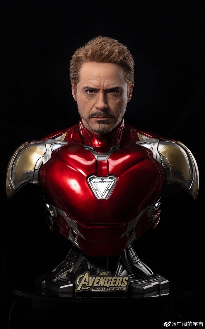GA & MW - 1/1 Iron Man Mark 85 半身像__财经头条__新浪财经