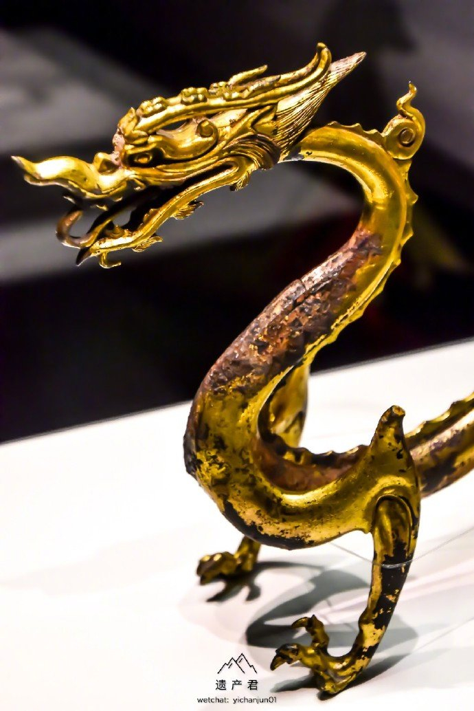 飘逸灵动的经典唐龙：鎏金铁芯铜龙