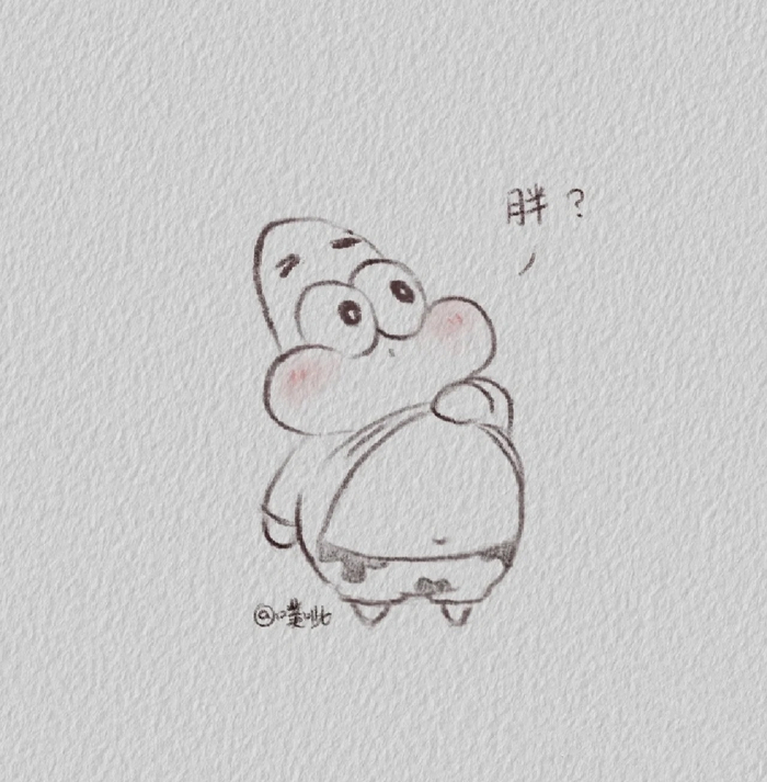 一组敲可爱的卡通人物简笔画