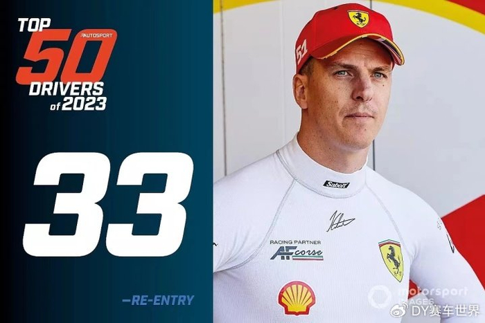 Autosport车手年度排行40-31位：F2车手维斯蒂，勒芒冠军卡拉多上榜