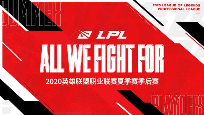 2020LPL夏季赛季后赛战队海报：ALL We Fight For